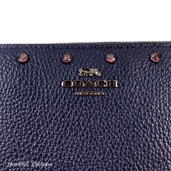 Coach | Bags | Coach Medium Zip Around Wallet With Crystals | Poshmark
